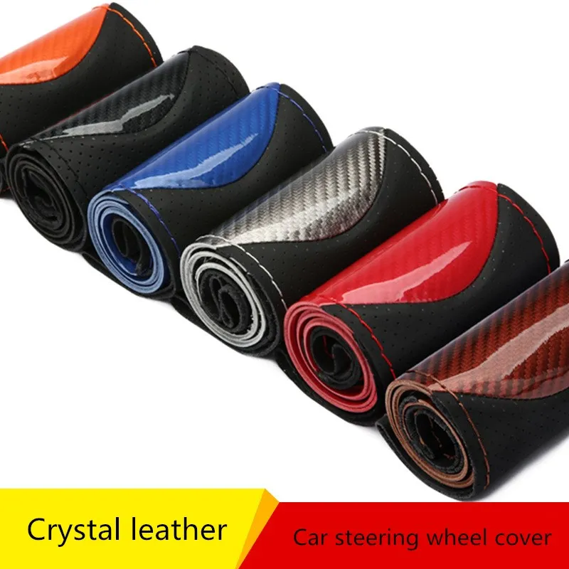 Steering Cover 38cm Soft Anti Slip DIY Hand Sewing Wear-resistant Car ...