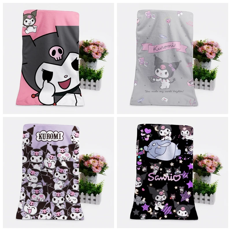 Kuromi Anime Cosplay Washcloth Bath Towel - KawaiiMerch.com
