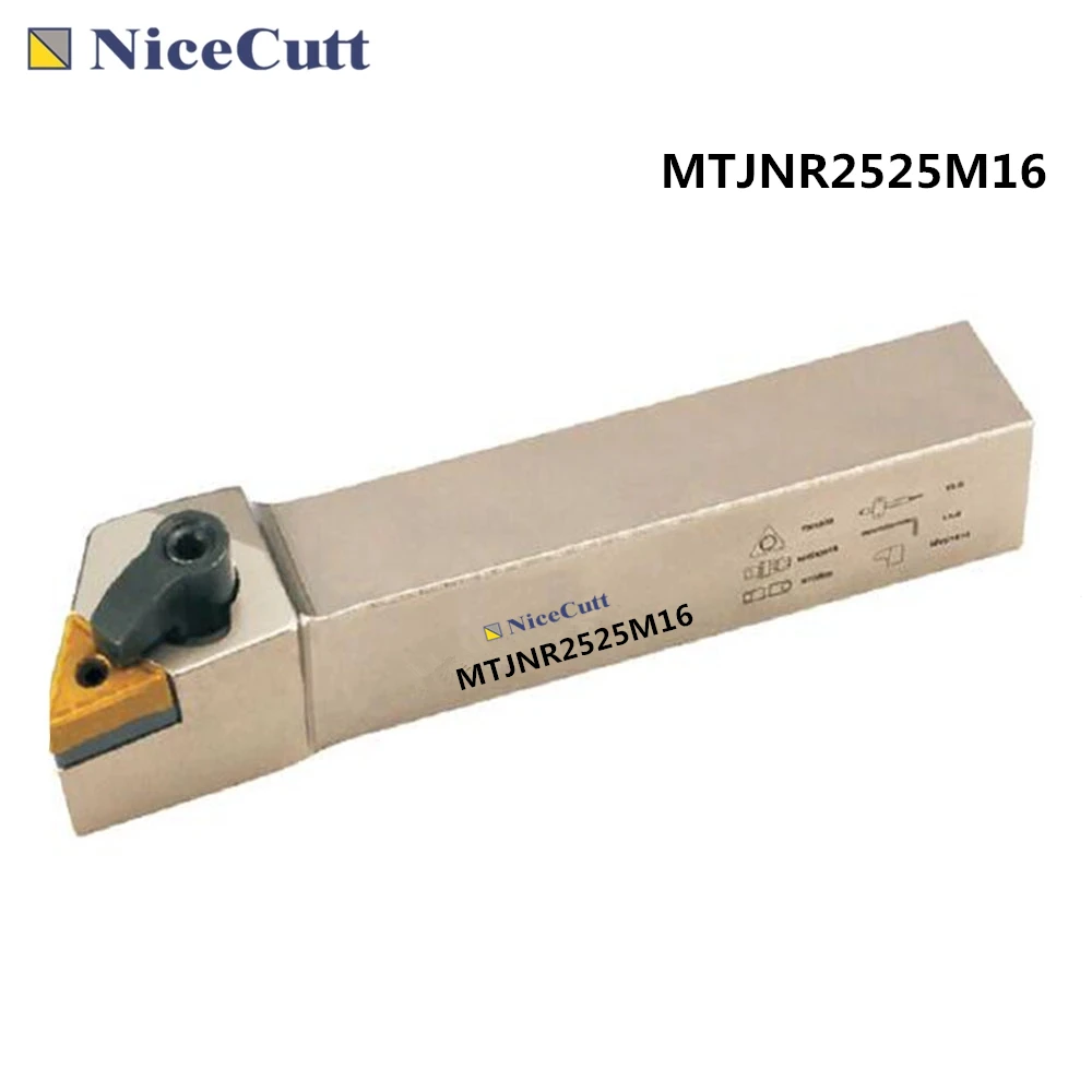 Nicecutt Lathe Tools CNC Machine MTJNR2525M16 MTJNL2525M16 External Turning Tool Holder For ...
