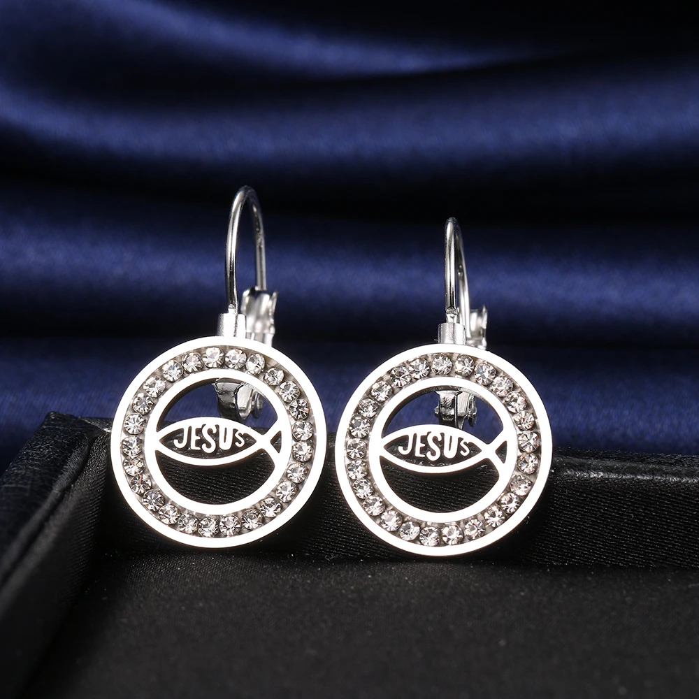 Jesus Fish Stainless Steel Earrings | Christian Marketplace, Shop ...