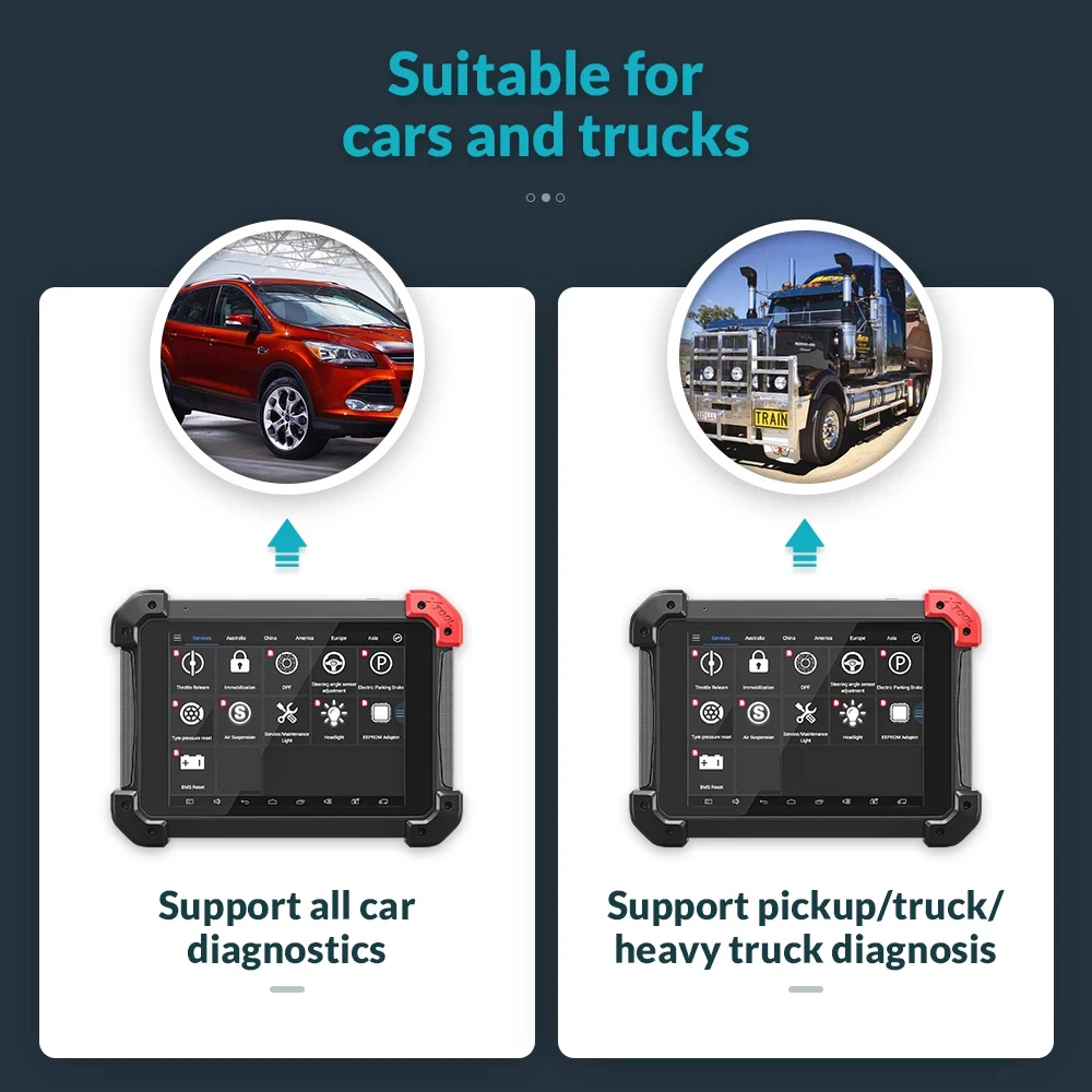 XTOOL PS90 PRO Car and Truck Diagnosis System Support Special Functions ...