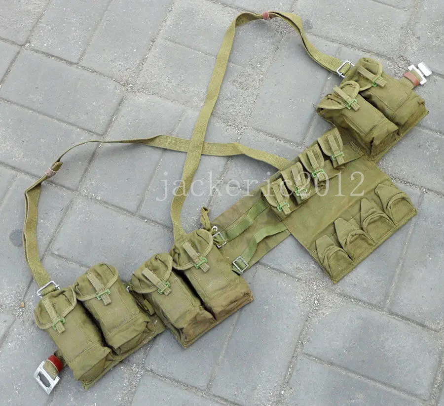 WWII-Chinese-Surplus-Type-63-Rifle-Combat-Webbing-Bandolier-Gear ...