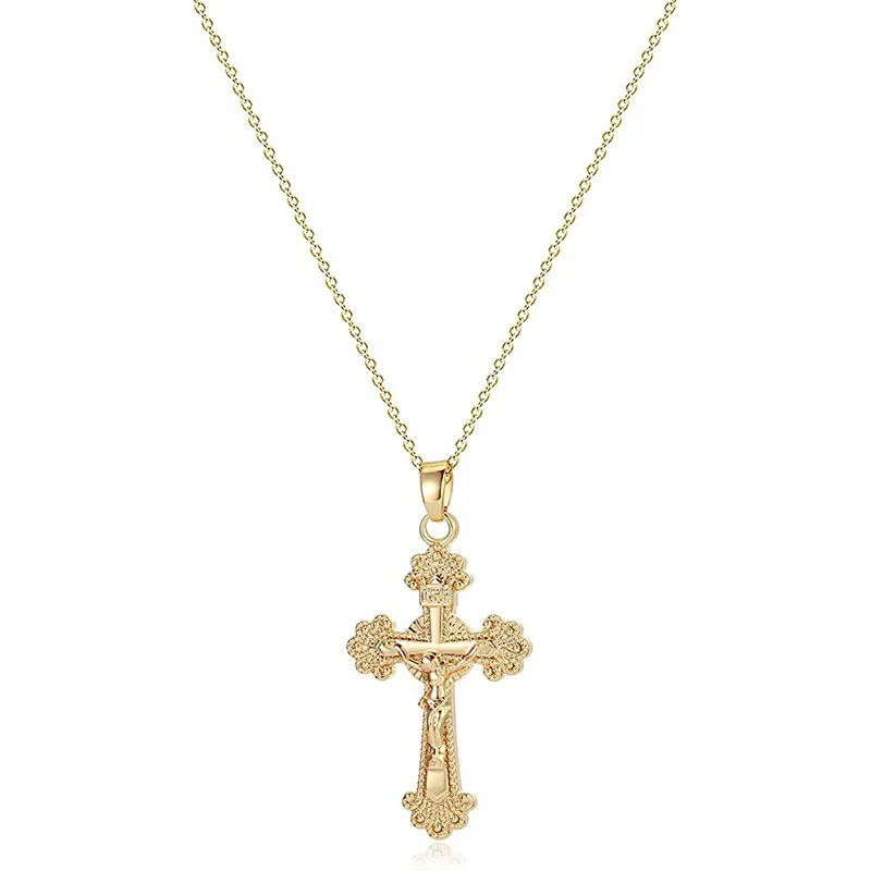 2021 Trendy Cross Necklace For Woman And Man Dainty Choker Fashion ...