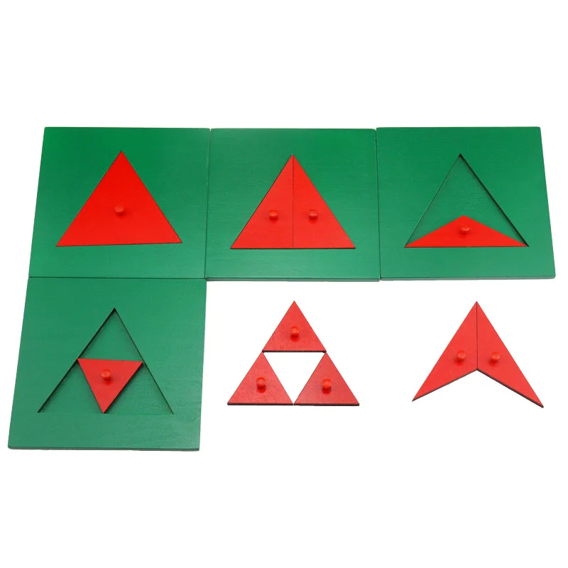 Monterssori-Math-Toy-Wood-Triangle-Decomposition-Puzzles-Geometric ...