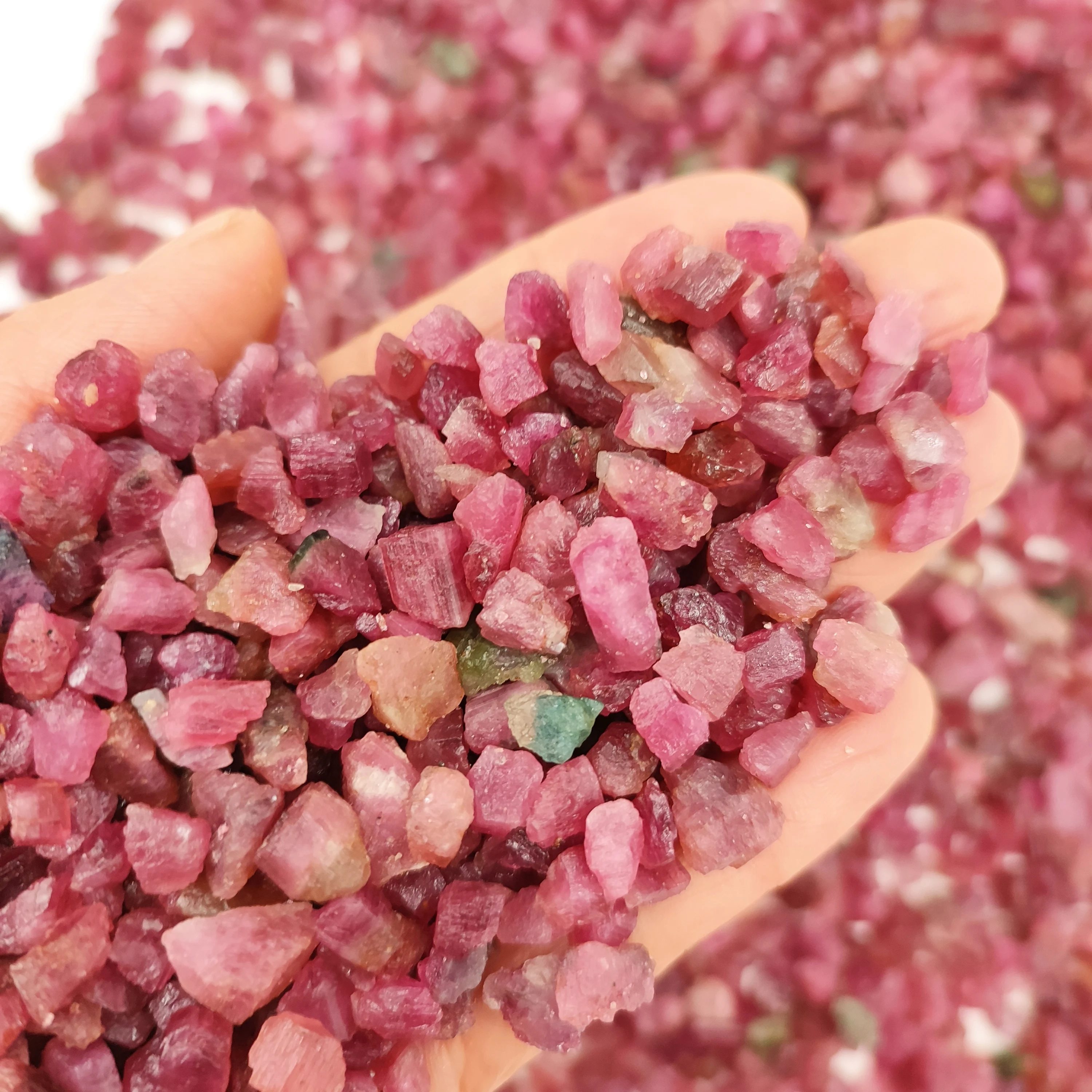 100g Bulk Natural Red Tourmaline Gravel Rock Raw Crystal Mineral ...