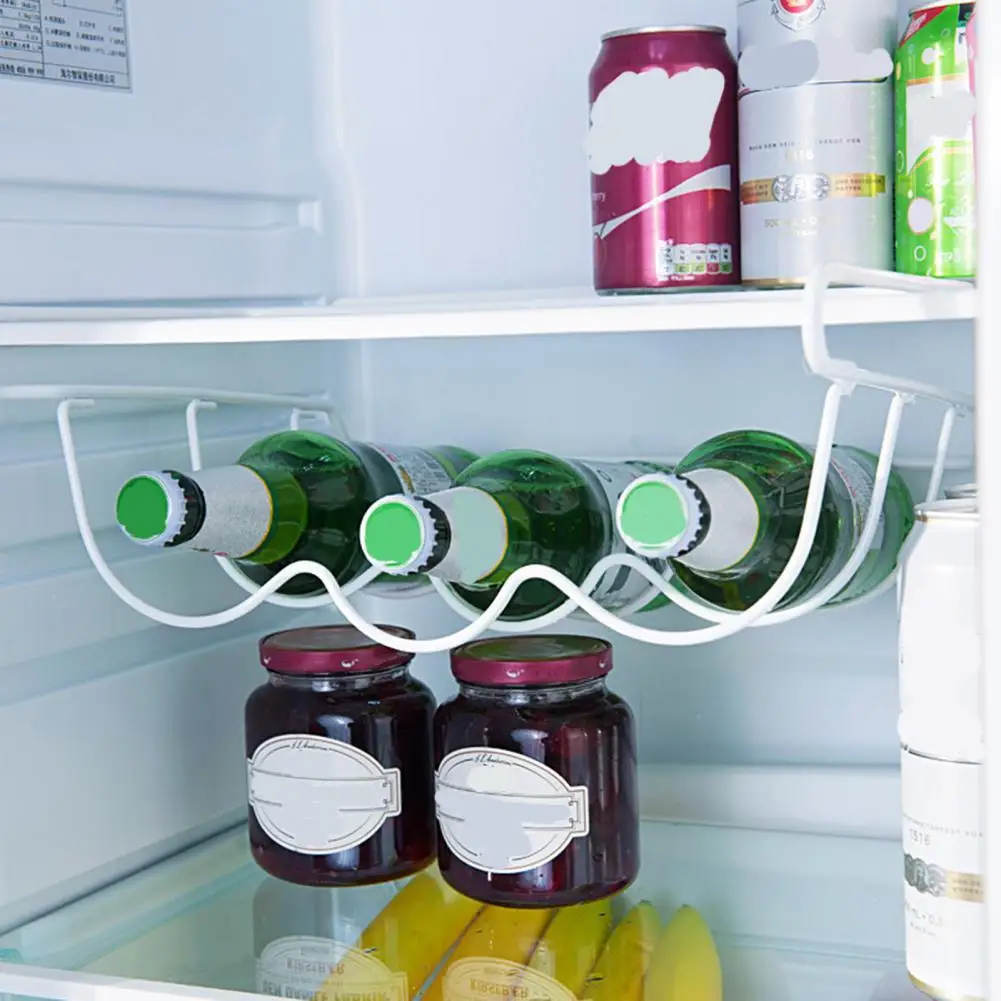 Refrigerator-Can-Beer-Wine-Bottle-Holder-Rack-Universal-Iron-Drink ...