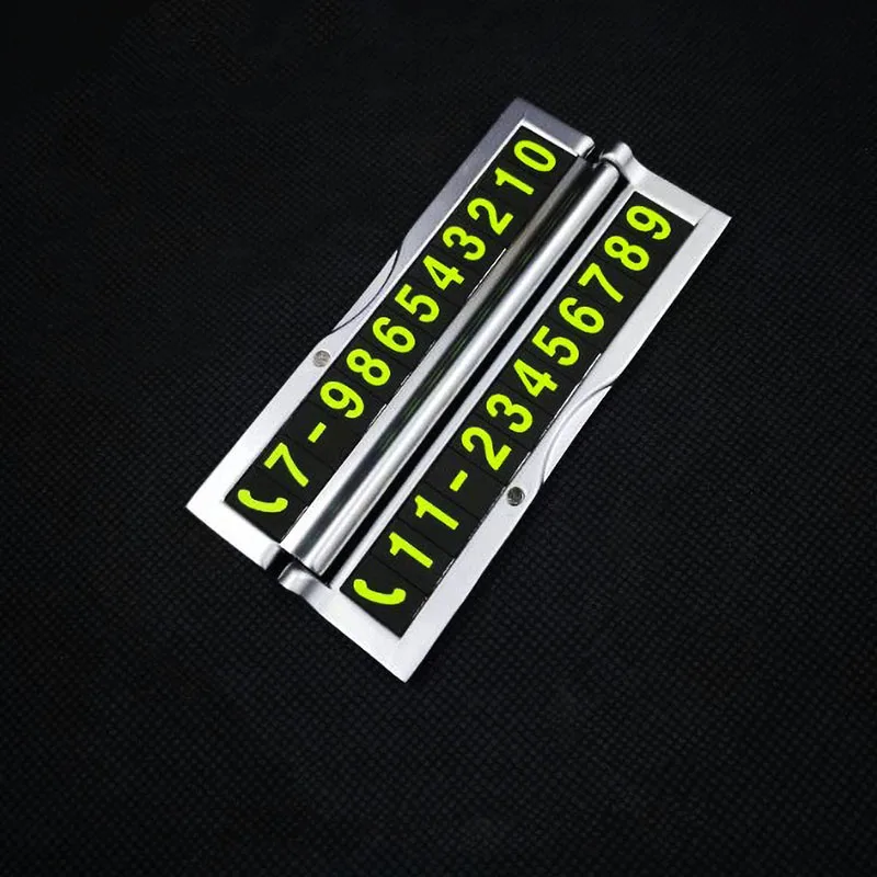 Double sided Temporary Car Parking Phone Number Sign Card Stop Board ...