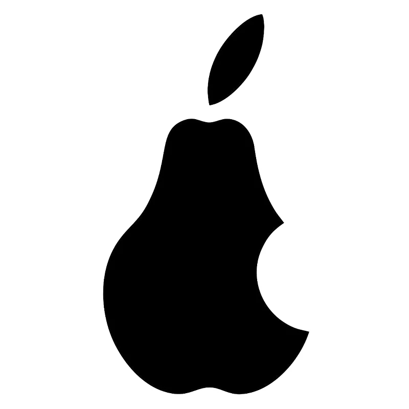 15*8.1cm gruszka bez apple Logo naklejka winylowa wycinane Laptop w ...