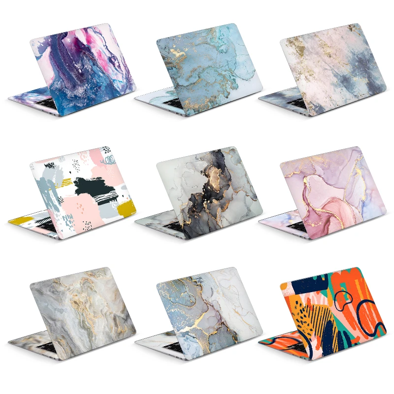 Universal Marble Laptop Cover Stickers Skins Vinyl Skin 2pcs Decorate ...
