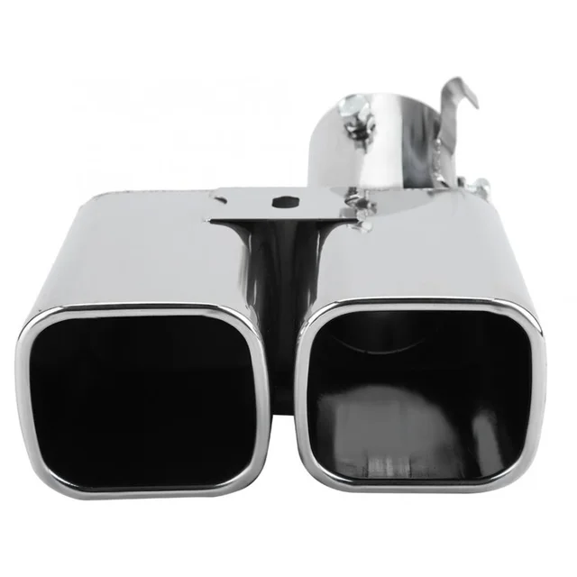 Stainless Steel Car Dual Outlet Exhaust Pipe Muffler Tip Rear Tail ...