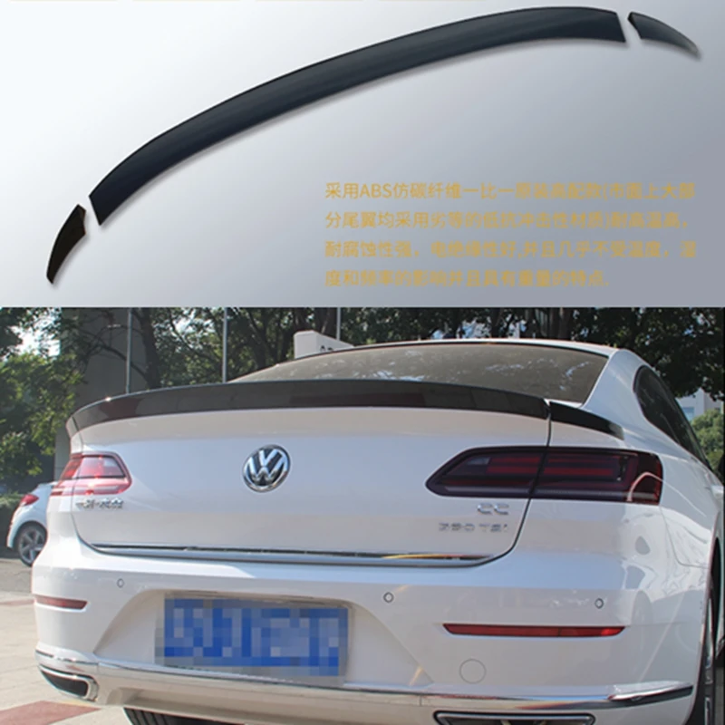For-Volkswagen-Arteon-CC-Spoiler-High-Quality-ABS-Material-Car-Rear ...