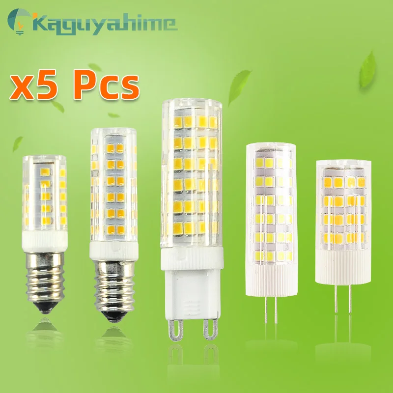 Bombilla LED G9 G4 E14, 3w, 5w, 9w, CA 220V, cc 12V, SMD2835, COB G4, LED G9, reemplazo de ...