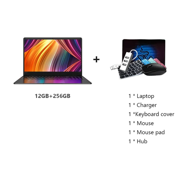 Dere R9 PRO 15.6 Inch Laptop 12GB RAM 256GB SSD Busines Notebooks ...