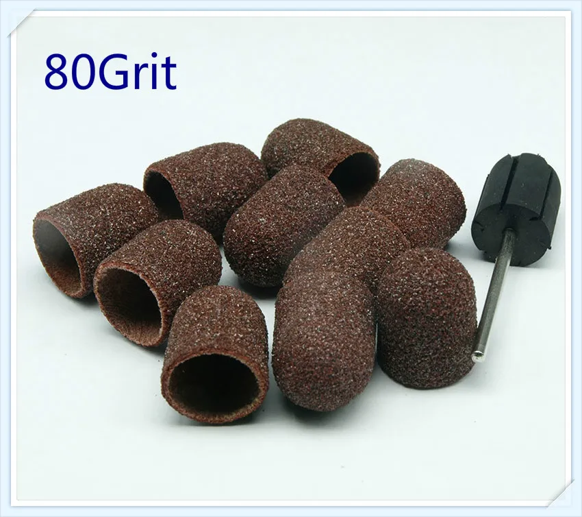 Easy Nail.10pcs/lot 13*19 Mm Professional 3types.. Nail Sanding Cap ...