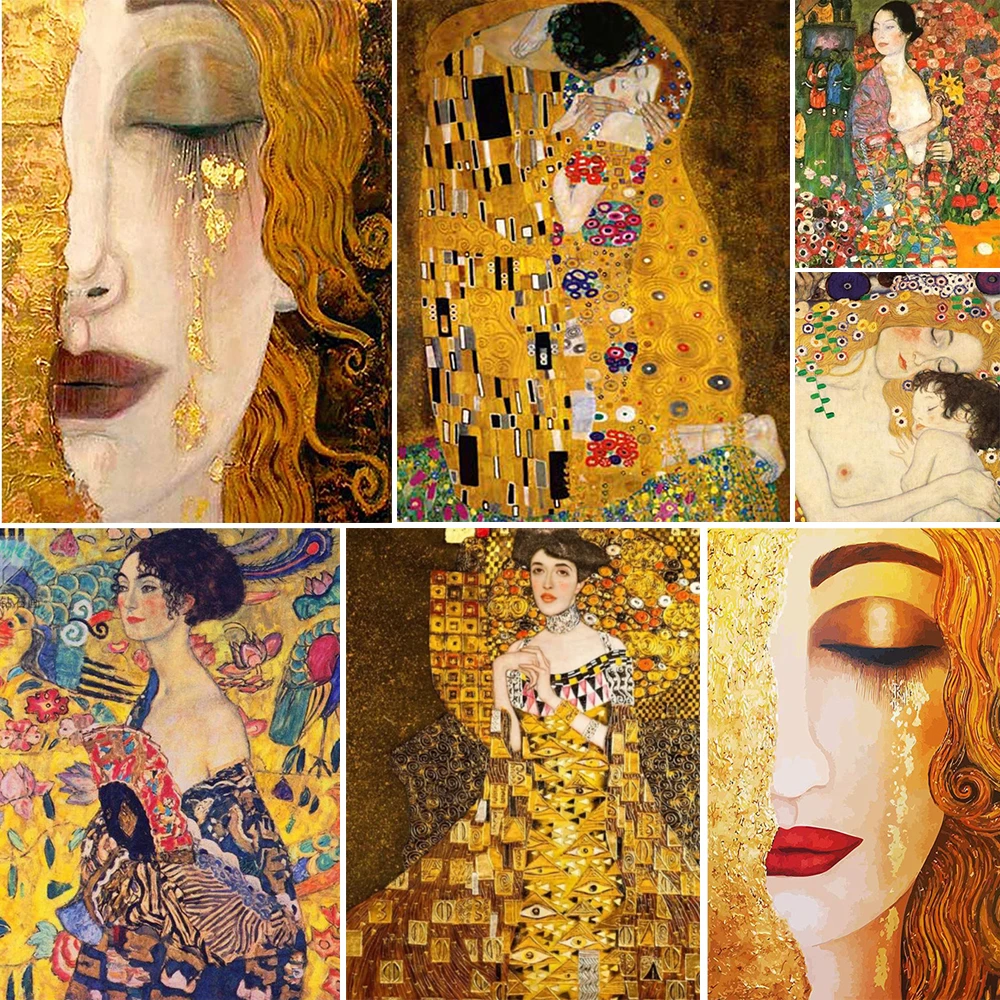 Klimt Diy Embroidery 11ct Cross Stitch Kits Needlework Craft Set ...