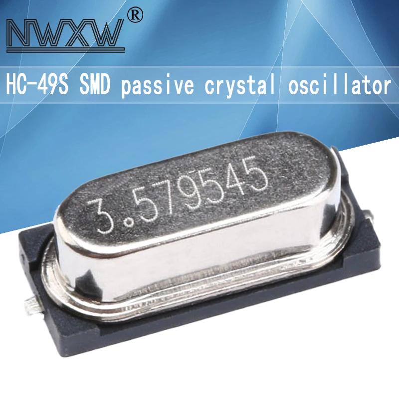 10pcs-HC-49S-SMD-3-579545MHz-4MHz-4-096MHz-4-9152MHz-8M-10M-11-0592M ...
