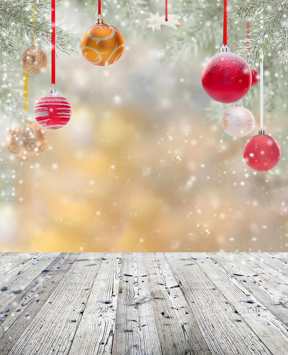 Kackool Photography Background for Snow Children Christmas Party Pine ...