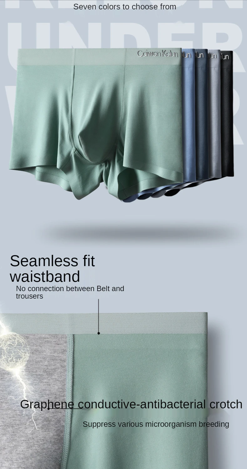 Caleçon 2023 Sous Vêtements Pour Hommes Boxer Modal Sans Couture Grand ...