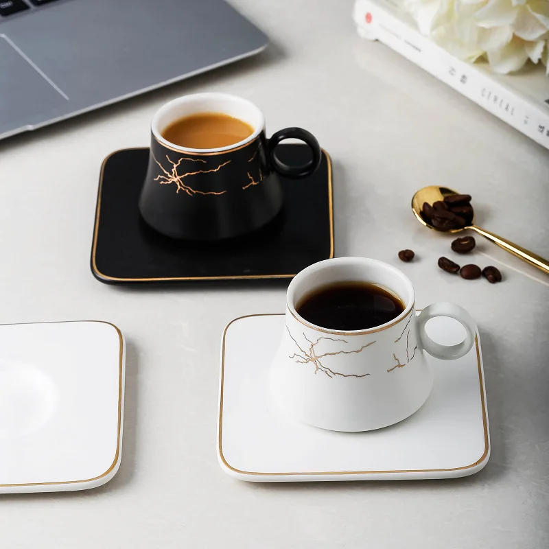 Mini-tazas-y-platillos-de-Espresso-de-80ml-taza-de-caf-de-cer-mica-de ...