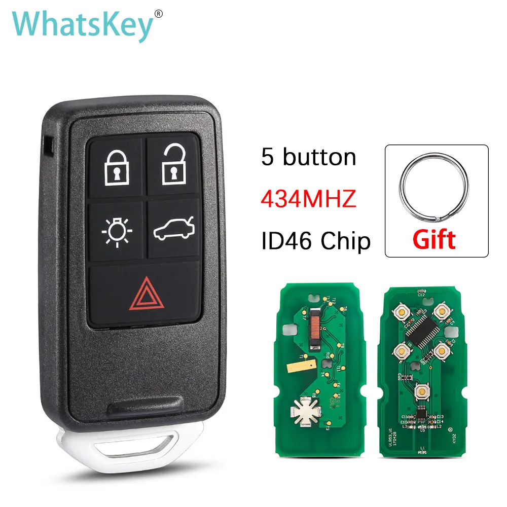WhatsKey-5-Button-KYDZ-Smart-key-Remote-Car-Key-433Mhz-FSK-ID46-Chip ...