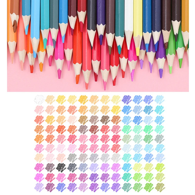 120 Colors QILI Profesional Color Pencil Crayon De Couleur Rainbow Oil ...