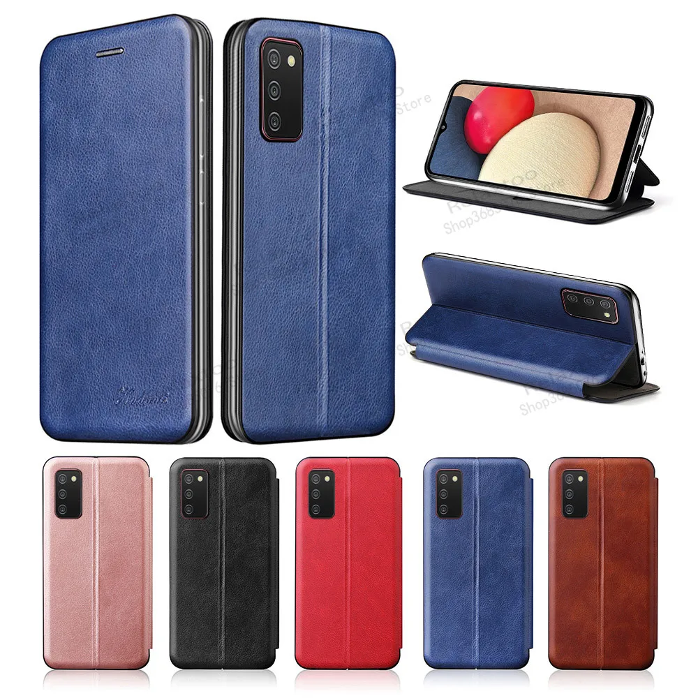 Leather-Flip-Case-For-samsung-galaxy-a02s-stand-Book-phone-Cover-for ...
