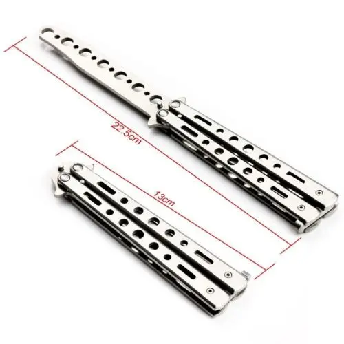 8.6'' Stainless Steel Practice Dull Blade Flail Combat Fight Fold ...