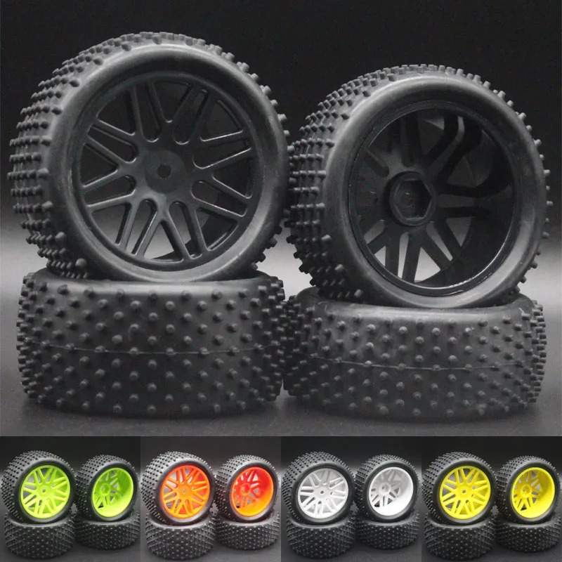 4PCS-RC-1-10-Scale-Off-Road-Car-Tires-Tyre-and-Wheels-HSP-94166-94107 ...
