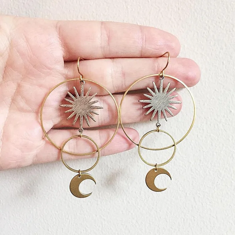 Celestial Fashion Earrings | Celestial Dangle Earrings | Celestial Moon ...