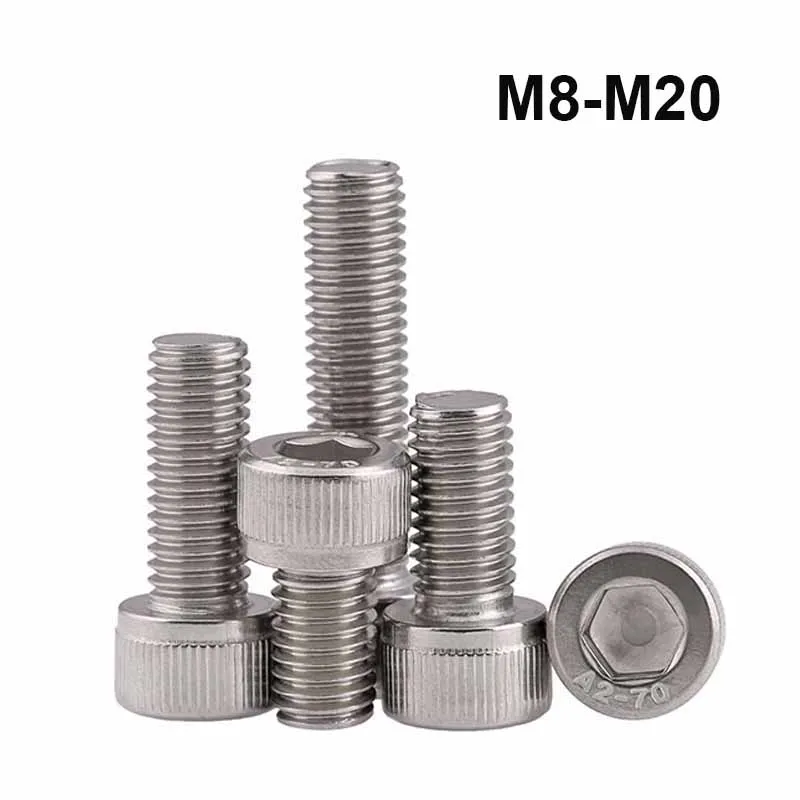 M8-M10-M12-M14-M16-M20-304-Stainless-Steel-Hexagon-Hex-Socket-Head-Cap ...