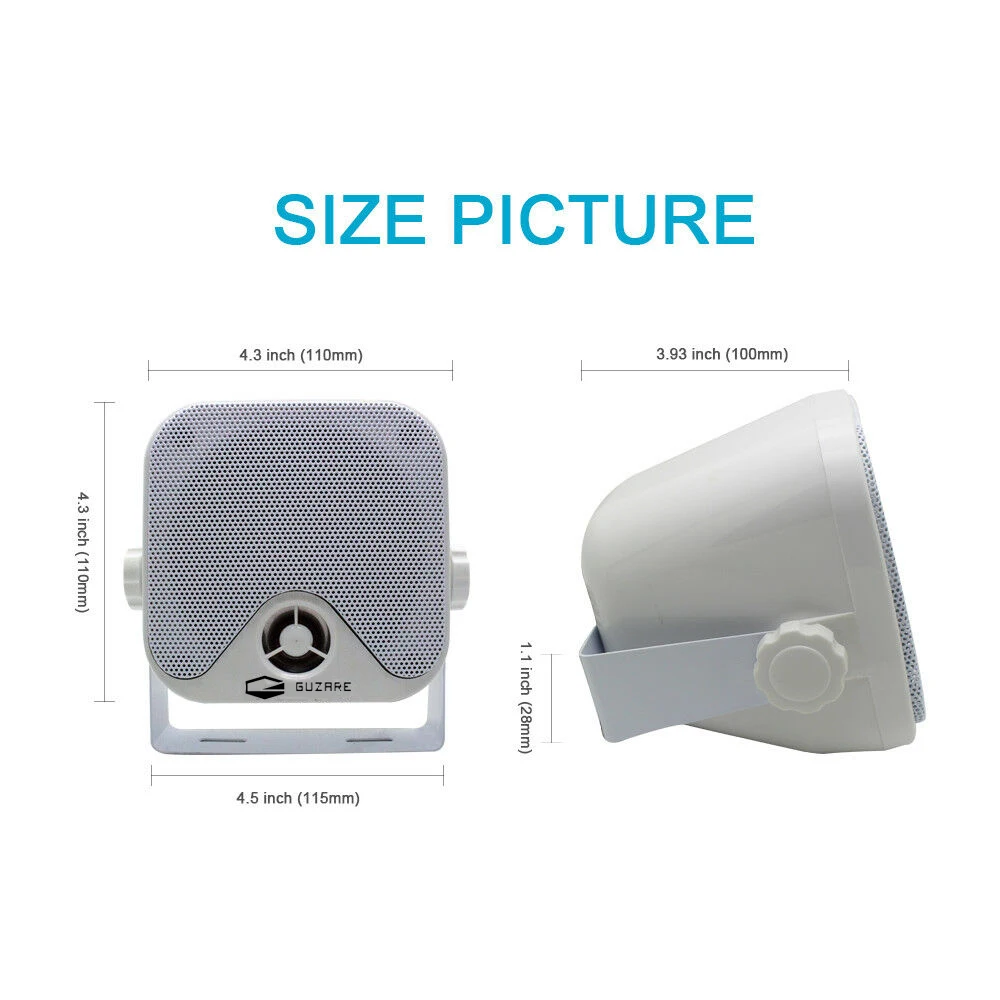 Marine Waterproof Outdoor Speakers Heavy Duty Box Speakers For Boat ...
