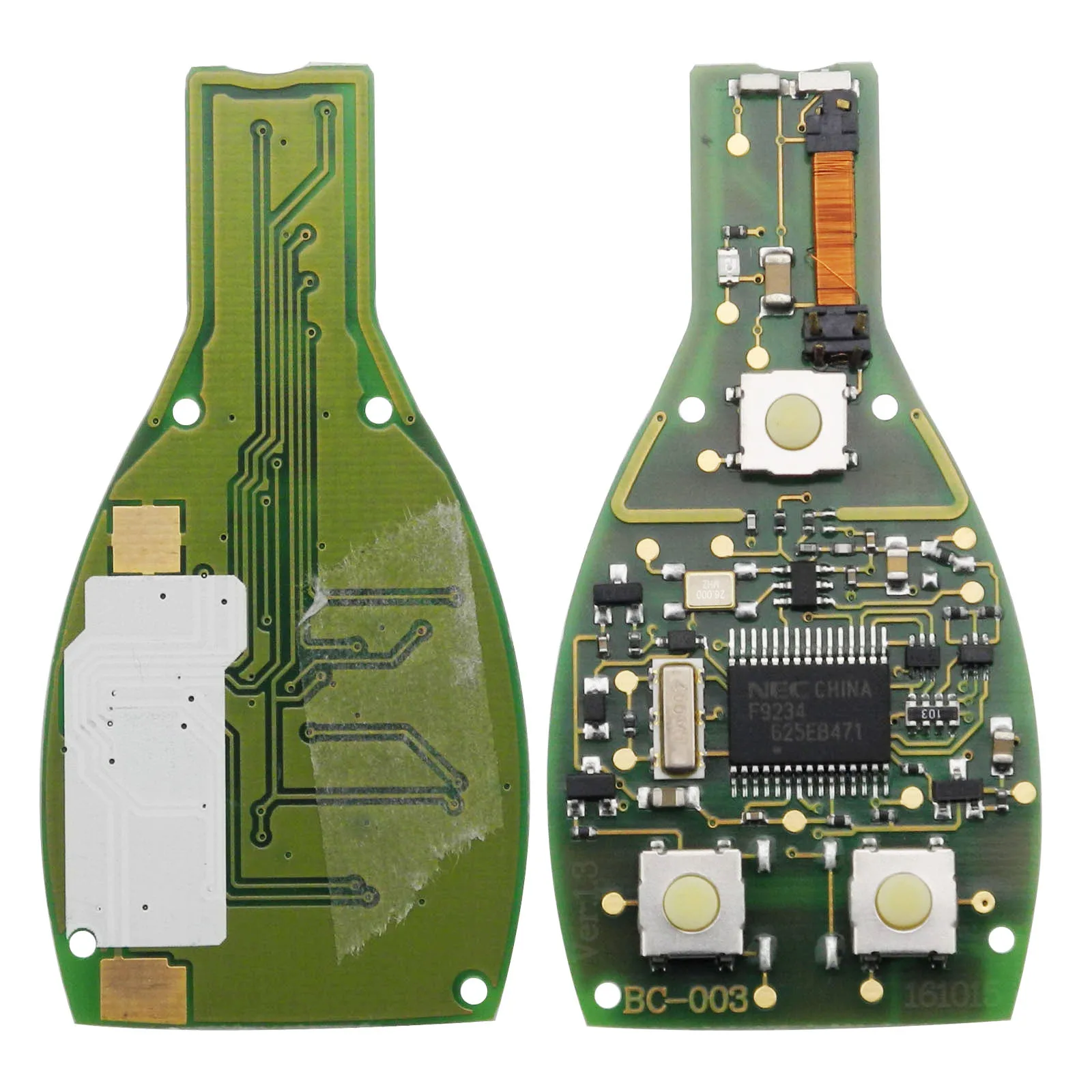 Jingyuqin 2 шт./лот 2 3 кнопки 433 умный дистанционный ключ PCB брелок для Mercedes Benz Год ...