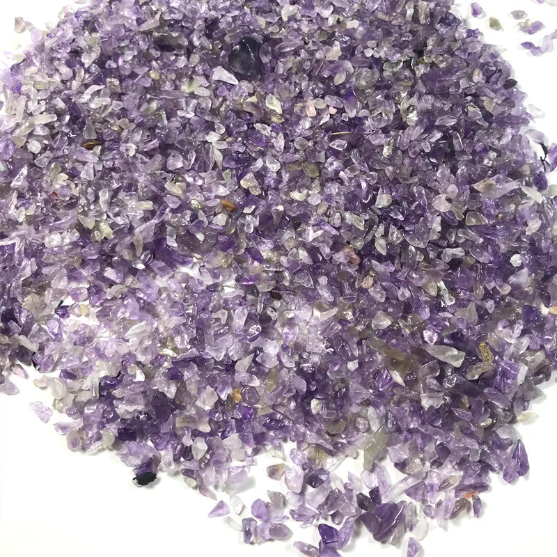 100g 2-5mm Natural Amethysts Powder Crystal Gravel Rock Raw Gem stone ...