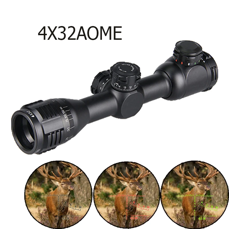 LEBO-Rifle-Hunting-Scope-Airsoft-Gun-4X32AOME-Rifle-Scope-1-inch-Tube ...
