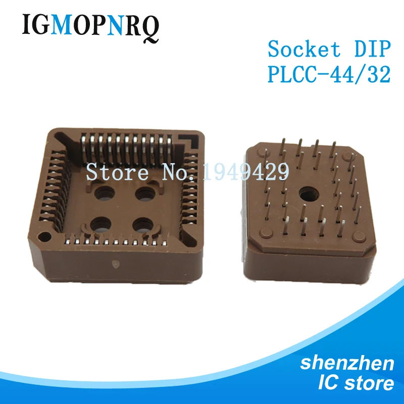 10PCS PLCC32 DIP PLCC44 DIP IC Socket adapter , 32 Pin 44 Pin PLCC ...