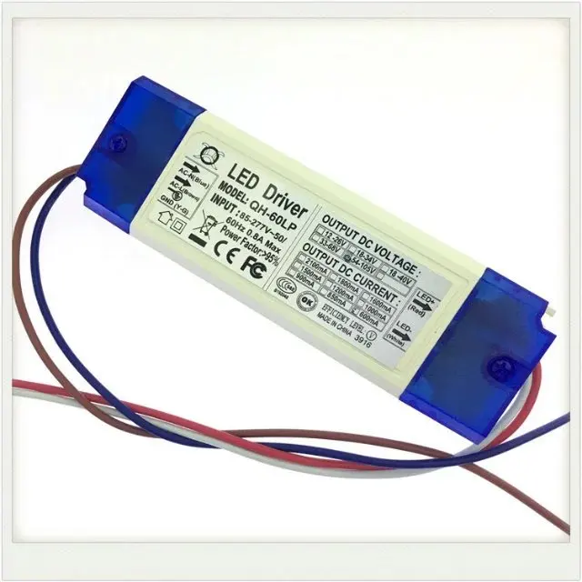 Free Shipping 40w 50w 60w Led Driver 10-30x3w 600ma Dc54-105v High ...