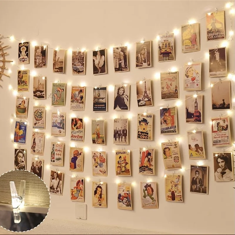 Hanging Polaroids On Wall