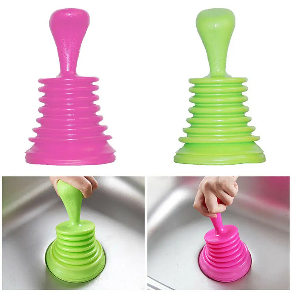 1pc Kitchen Toilet Drain Plungers Bath Sink Power Pipe Dredging Tool ...
