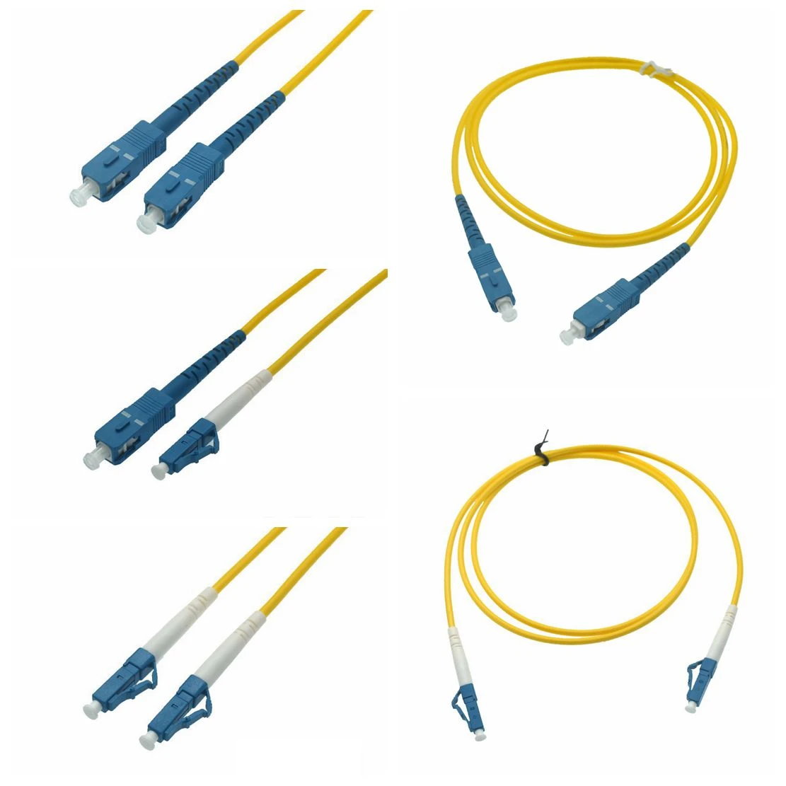 Sc To Lc Lc Singlemode Fiber Optic Patch Cable Lc Upc Sm 3.0mm 9/125um ...
