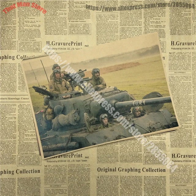 Fury Poster Brad Pitt