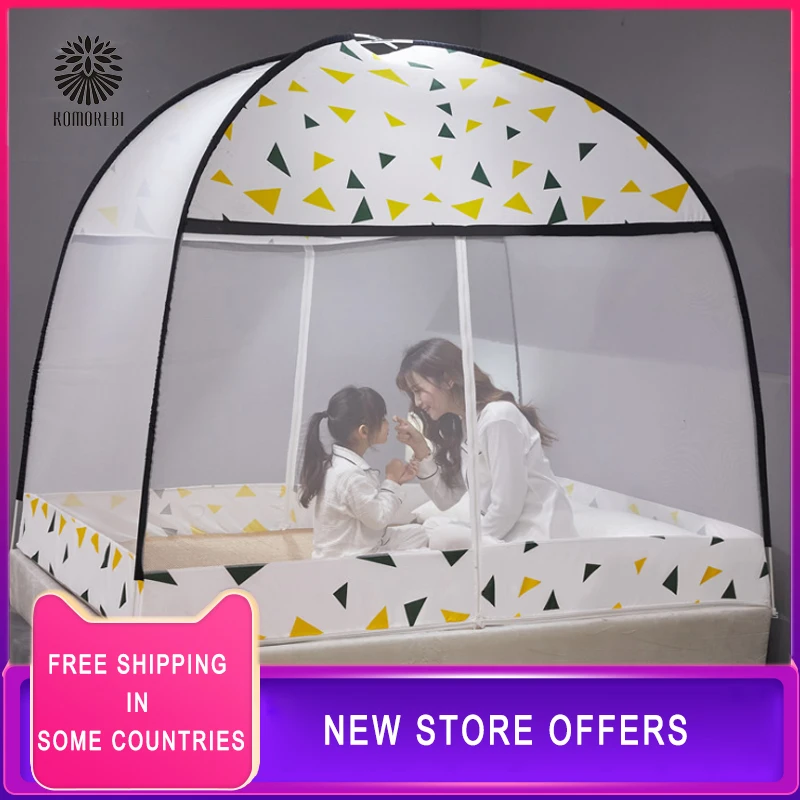 Free Installation Summer Portable Double Door Baby Crib Netting ...