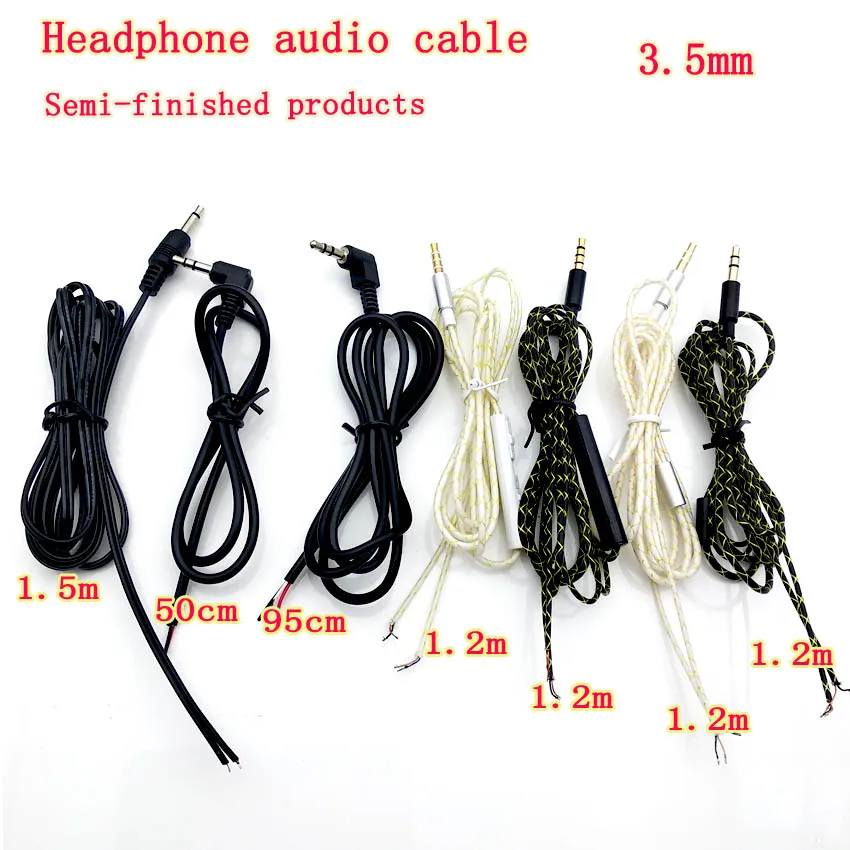 1.5M HIFI Earphone Cable Repair 3.5mm Jack Earphone Headphone Audio ...