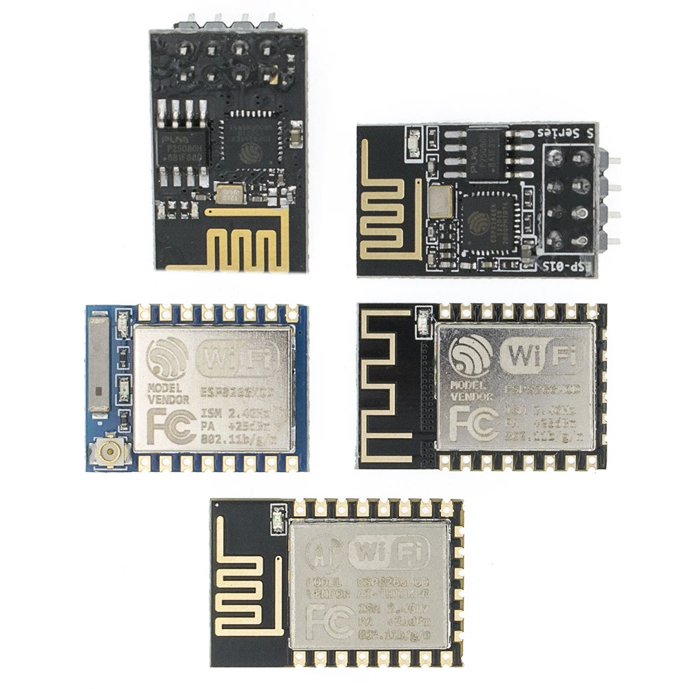 100pcs ESP8266 ESP01/ ESP-01S/ESP-07/ESP-12E/ESP-12F remote serial Port WIFI wireless module ...