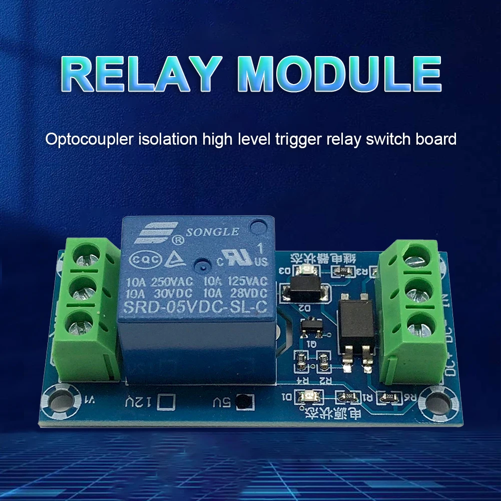 VKTECH XH M213 P817 5V/12V 1 Channel Relay Module Board with ...