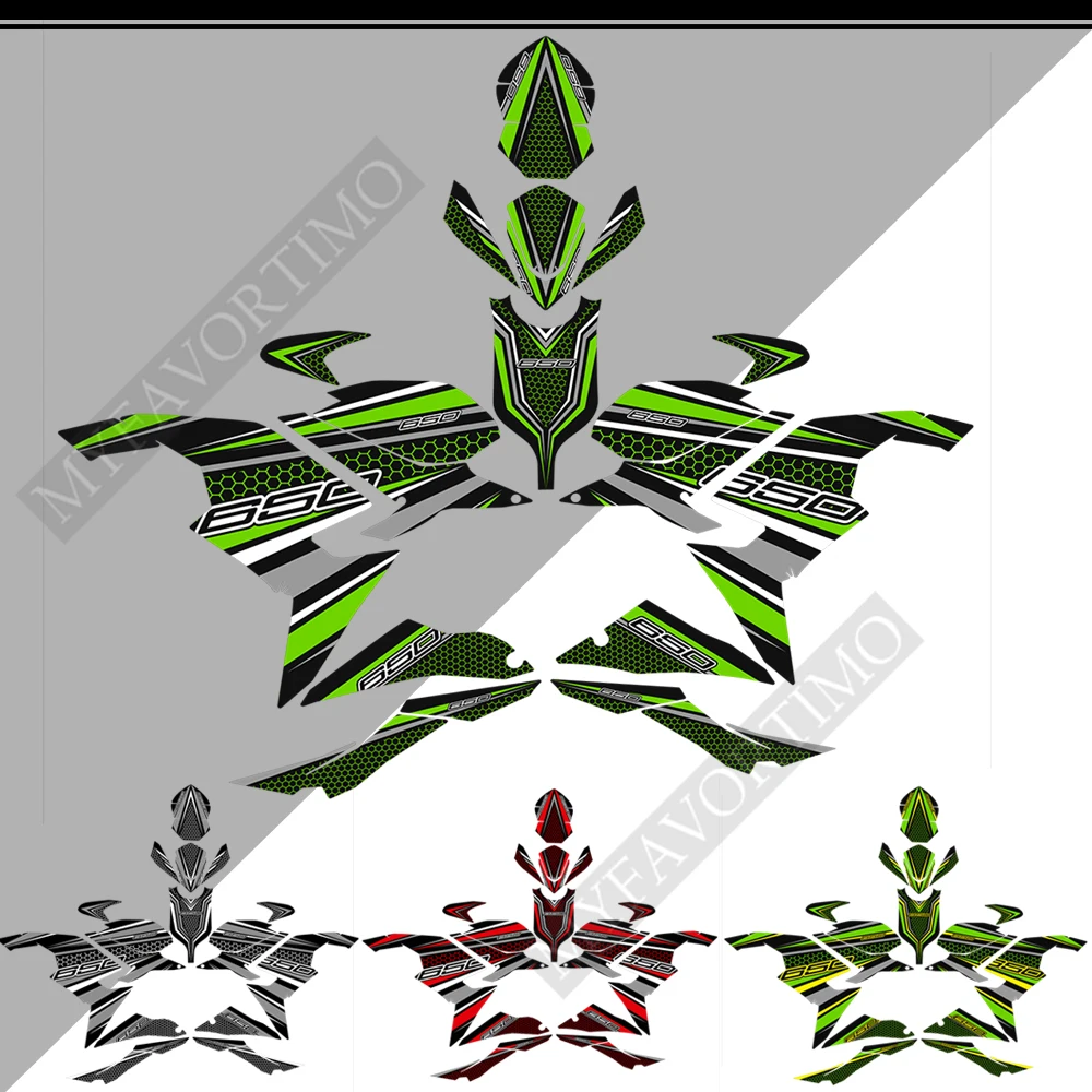 For-Kawasaki-Ninja-650-Protector-Tank-Pad-Stickers-Decal-Kit-Knee ...