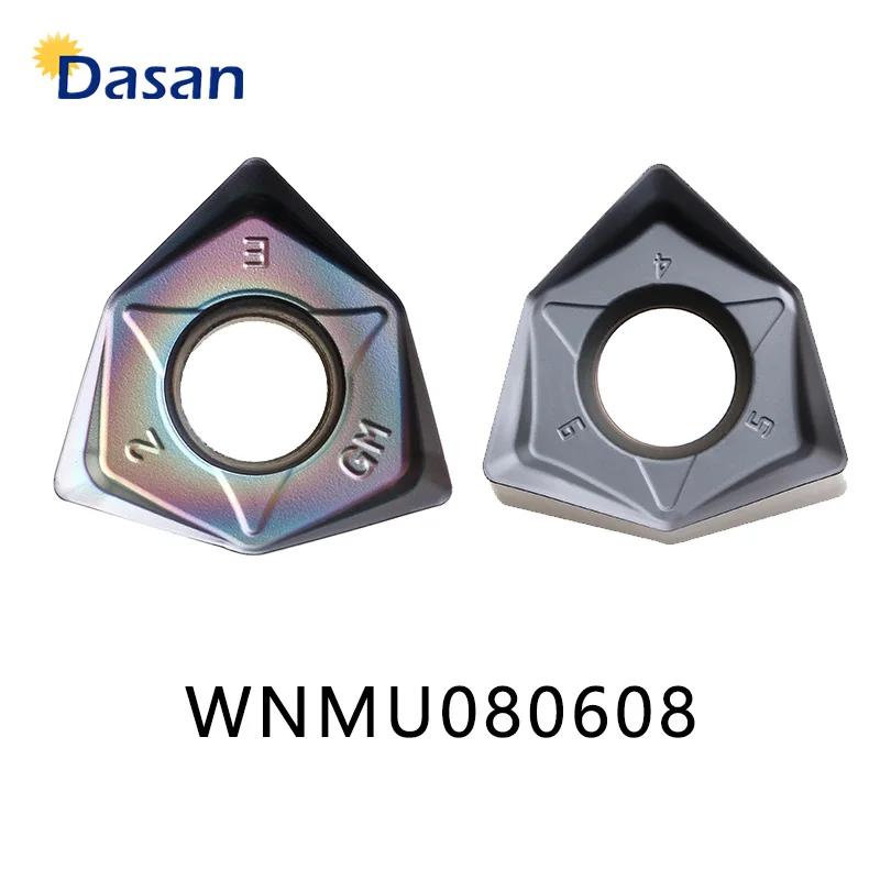 10pcs WNMU080608 Face Milling Inserts Original WNMU040304 WNMU080608EN ...