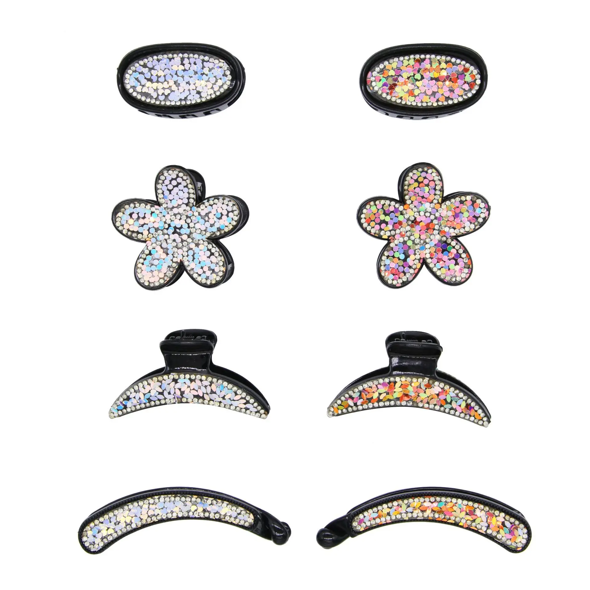 New Different Shape Hair Claws Hairpins Trendy Hair Clip Rhinestone ...