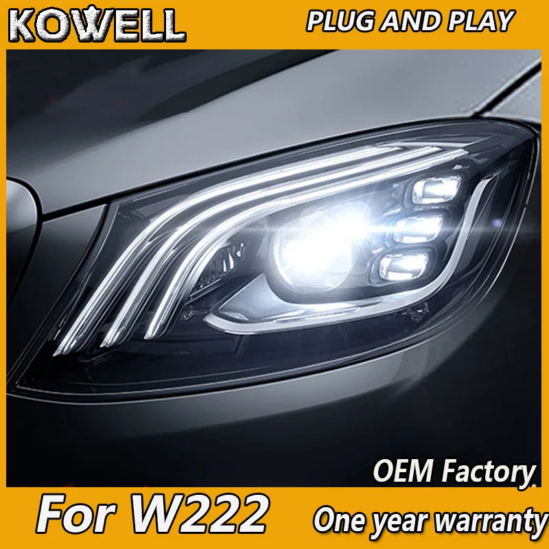 Car-Styling-For-BENZ-W222-Headlights-2014-2019-S350-S400-W222-LED ...