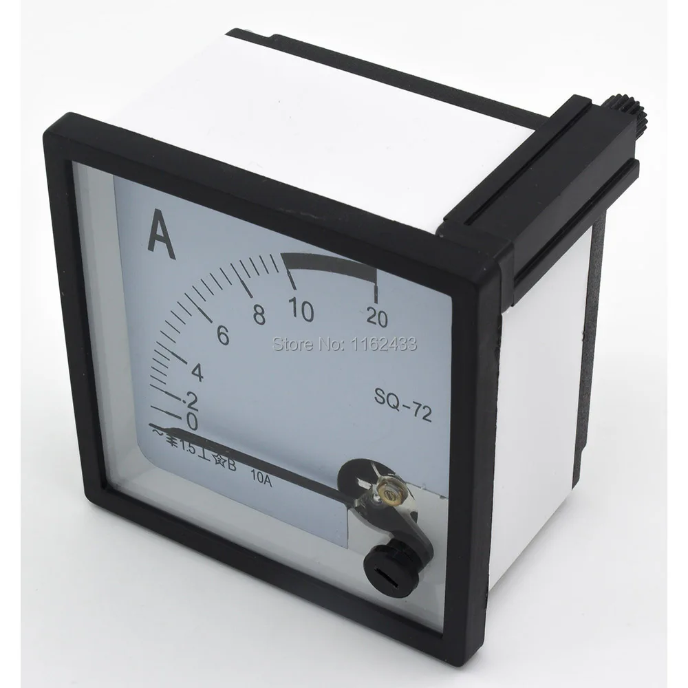 SQ 72 pointer 72*72 mm AC ammeter 1A 2A 3A 5A 10A 15A 20A 30A 50A SQ 72 ...