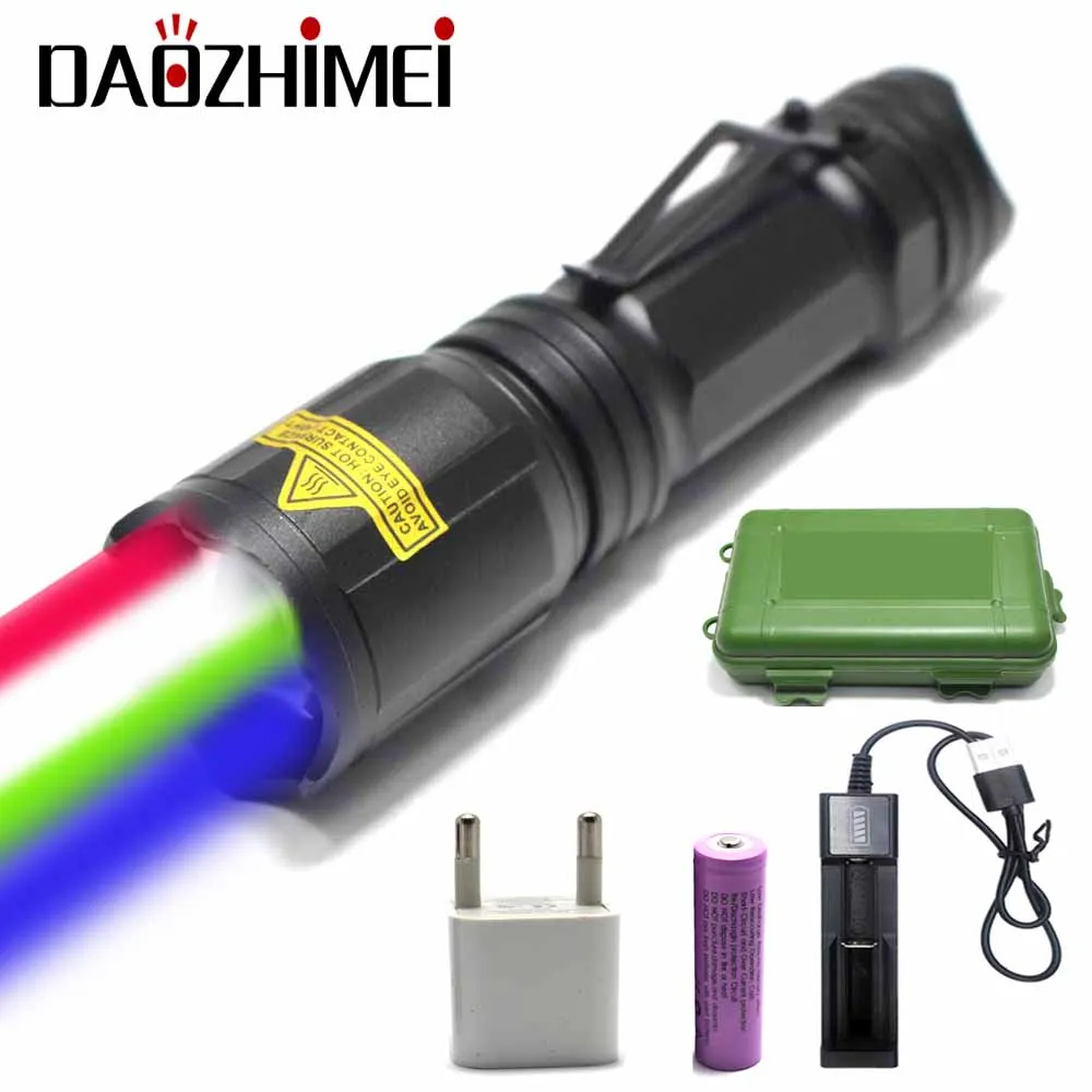 LED-Torch-with-Red-Green-White-Blue-Light-4-Colors-in-1-Multiple-Color ...